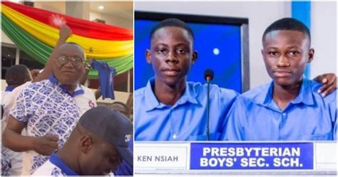 Nsmq 2022 Ernest Ofori Sarpong Lexis Bill Celebrate As Presec Wins