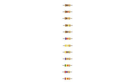Circuit Design Resistor Color Codes Tinkercad