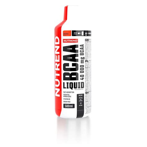 Nutrend® Bcaa Liquid 500ml Muscleshop Aukščiausios Kokybės Maisto