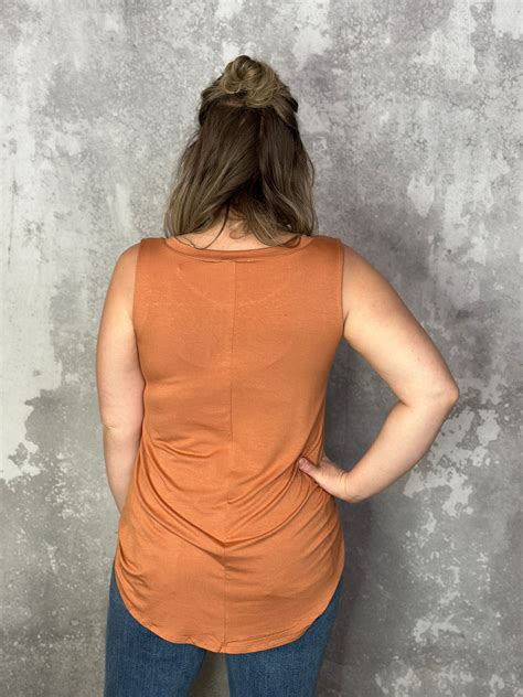 The Tessa Tank Butter Orange Small 3x The Pink Porcupine Ltd