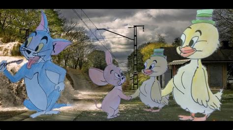 رسم توم وجيري وبطوطه بالرصاص واضافة الالوان البسيطة Youtube