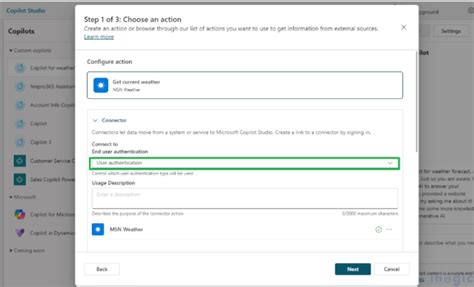 Configuring Copilot By Using Different End User Authentication For