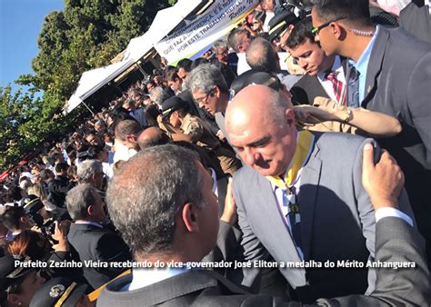 Prefeito Zezinho Vieira Recebe Comenda Da Ordem Do Mérito Anhanguera