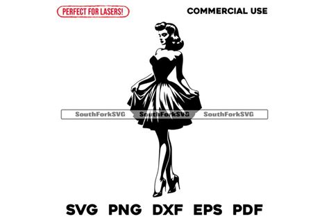 Classic Pinup Girl Design Files Svg Png Dxf Eps 3658664