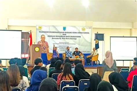 Talk Show Bea Cukai Dan OJK Di STIE AMA Salatiga Satu Kasus Rokok
