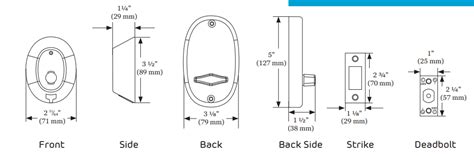 Dormakaba Multihousing Rd01 Insync Battery Operated Deadbolt Lock Unit Electronic Rfid Keys