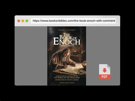Book The Book Of Enoch With Commentary And Concept Art On The Book Of