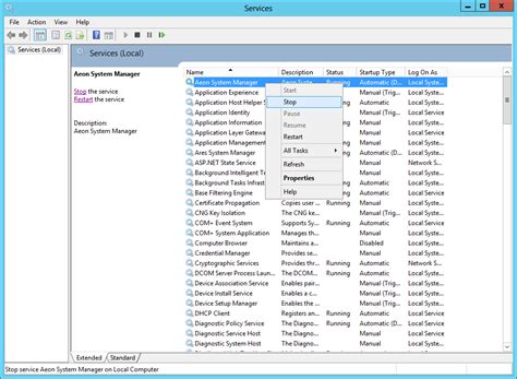 Migrating An Aeon Database Atlas Systems