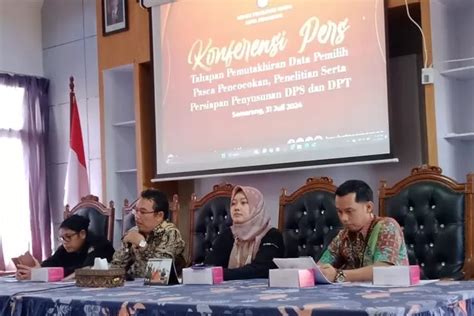 Hasil Coklit Pilkada KPU Kota Semarang Temukan Pemilih Tidak Penuhi Syarat Suara