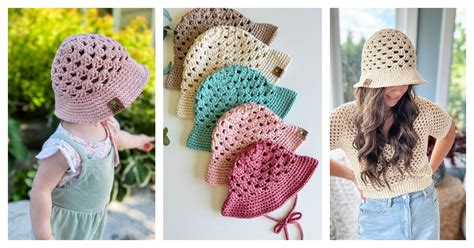Granny Stitch Bucket Hat Free Crochet Pattern And Video Tutorial Cool