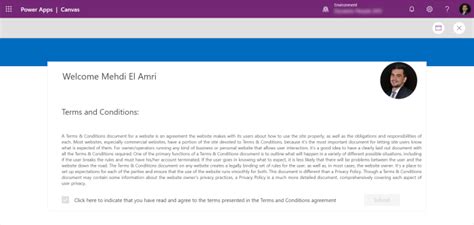 Lets Add Terms And Conditions To A Model Driven App Using Custom Page Xrm Tricks Power
