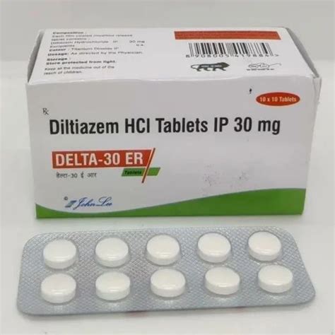 Delta30 Er Diltiazem Hcl Extended Release Ip 30 Mg At ₹ 34box