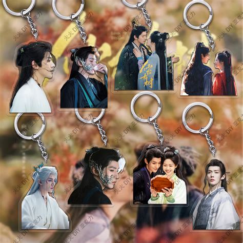 อาจารย์มารหวนภพ เติ้งเหวย เซี่ยงหานจือจี้อะคริลิกพวงกุญแจ ตกแต่งคู่รัก Love Of The Divine Tree