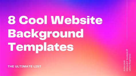 Best Website Background Templates To Check Out The Ultimate List