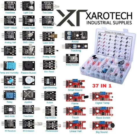 Must Have 37 In 1 Arduino Raspberry Pi Sensor Sensors Kit Module Board