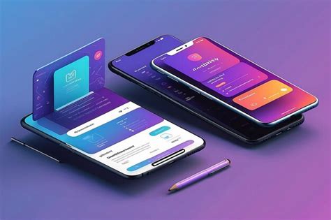 Website And App Uiux Illustration Mockup Premium Ai Generated Image