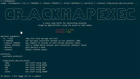 Weird CrackMapExec Exe Terminal Output M M M Issue Porchetta Industries