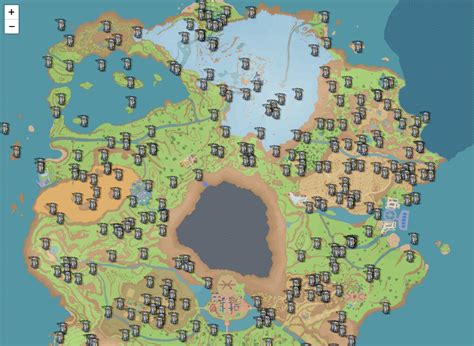Pokémon Escarlata y Púrpura mapa interactivo con todos los Pokémon