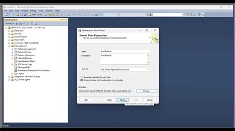 How To Set Auto Backup Ms Sql Server Database Ms Sql Server Database Youtube