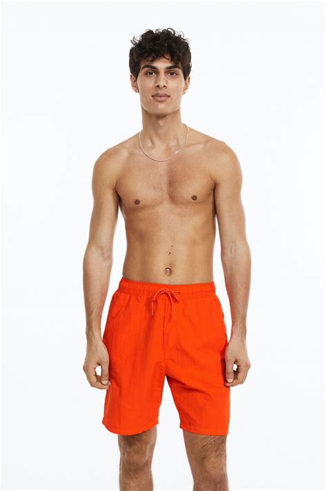Relaxed Fit Nylon Shorts
