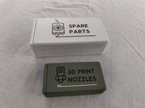 Stl File Containers For Nozzles And Spare Parts 📦 3mf・template To