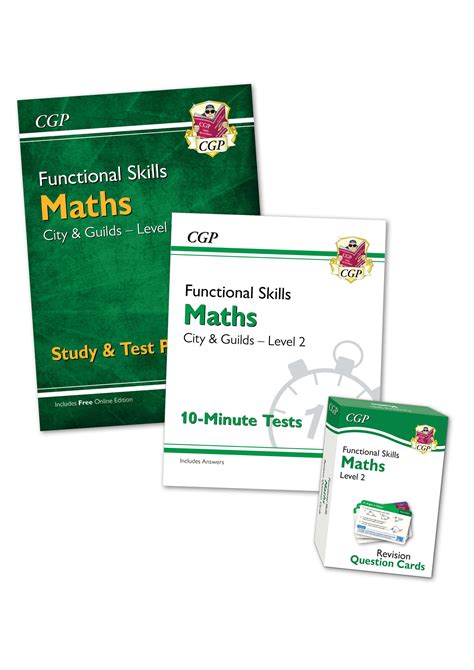 Functional Skills Maths Level 2 Essentials Bundle City And Guilds Cgp Books