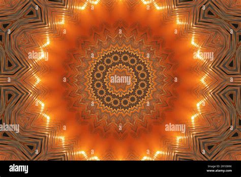 Background With Abstract Orange Concentric Pattern Stock Photo Alamy