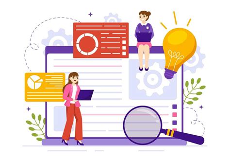 Software Testing Vector Illustration With Application Engineering Debugging Development Process