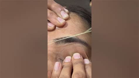 Eyebrow threading eyebrow shape eyebrow threading tutorial - YouTube