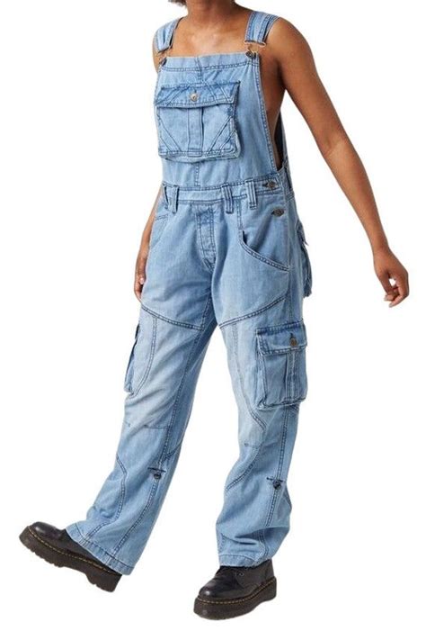 Mens Denim Stonewash Blue Dungarees Bib Pants Men Designer Peviani