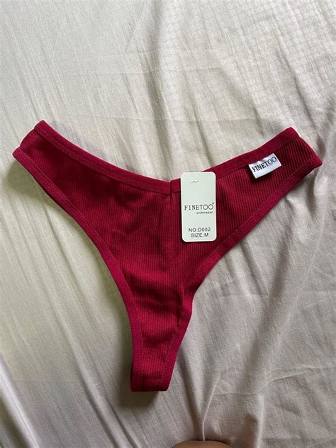 Ribbed Thong Womens Fashion New Undergarments And Loungewear On Carousell