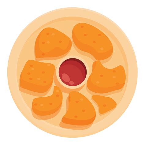 Restaurant Nugget Icon Cartoon Vector Chicken Food 14350222 Vector Art
