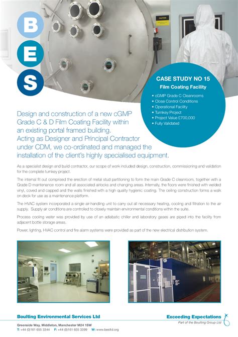 Design And Construction Of A New Cgmp Grade C And D Film Coati