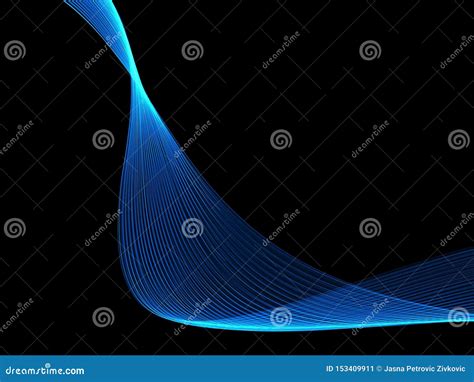Elegant Abstract Dark Blue Wave Background Stock Illustration Illustration Of Design Motion
