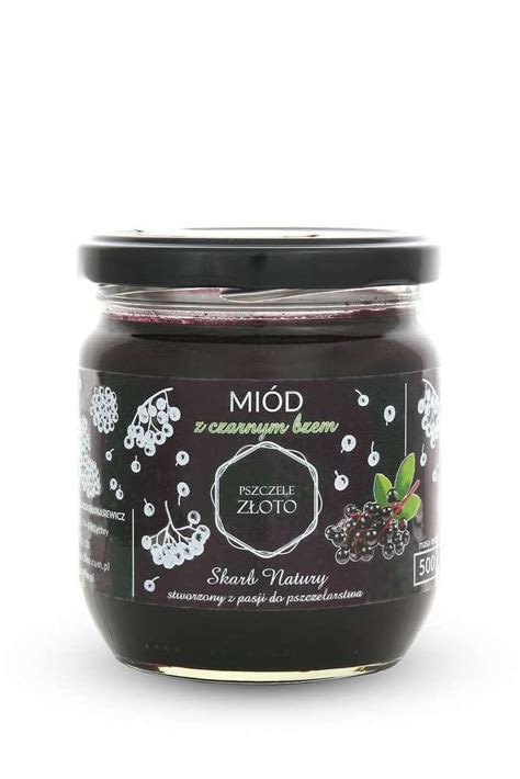 Miód z czarnym bzem produkt w naturalny