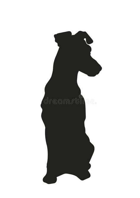 Red Sitting Fox Silhouette Stock Vector Illustration Of Graphic 46628425