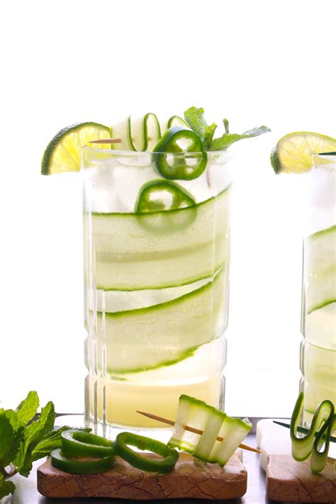 Skinny Cucumber Lime Cocktail Krazy Kitchen Mom