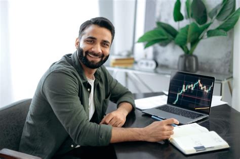 Premium Photo Portrait Of A Positive Successful Indian Or Arabian