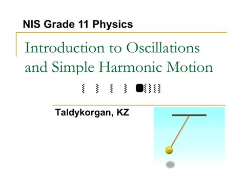 Simple Harmonic Motion