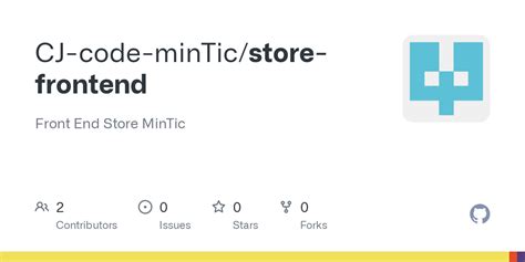 GitHub CJ Code MinTic Store Frontend Front End Store MinTic
