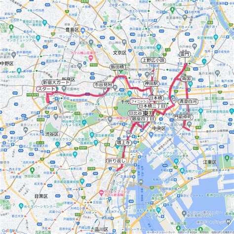東京都のマラソン大会 一覧マップ・開催日