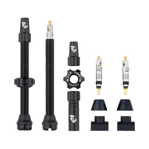 Válvulas Presta Tubeless Wolf Tooth Valve Stems 60mm Black Epic Bikes