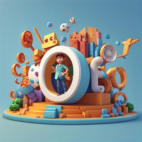 Premium Ai Image Seo Optimization 3d Render Cartoon Illustration