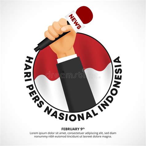 Hari Pers Nasional Ou Indonésia Dias De Imprensa Nacional Um
