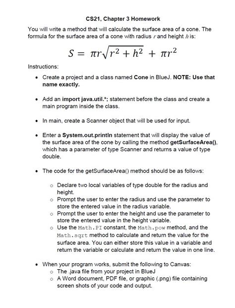 solved cs21 chapter 3 homework you will write a method that