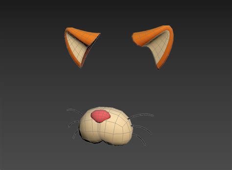 Cat Face 3d Model Cgtrader