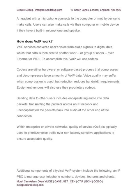 VOIP Hacking What Is VOIP And How To Hack VOIP Services PDF