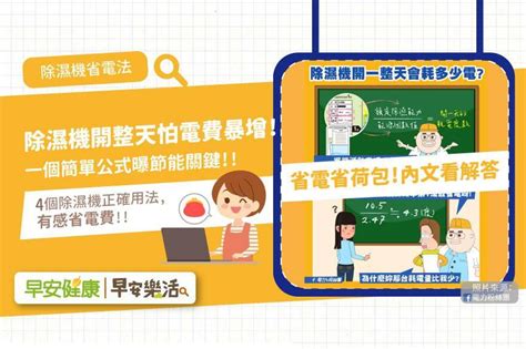 除濕機開整天怕電費暴增？一個簡單公式曝節能關鍵！4招除濕夠力又省電