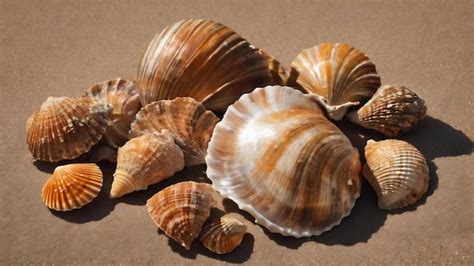 Premium Ai Image Brown Sea Shell