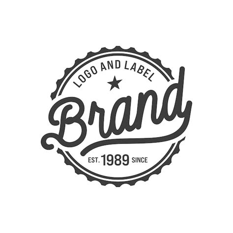 Classic Vintage Retro Label Badge Logo Vector Template Premium Ai